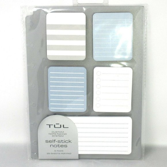 Tul | Office | Tul Selfstick Notes 5 Pads 25 Sheets Per Pad | Poshmark